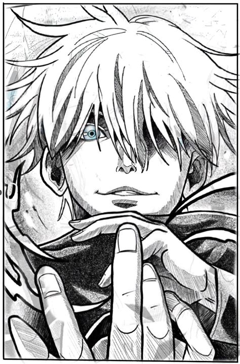 Gojo Satoru Drawing Sketch Hard
