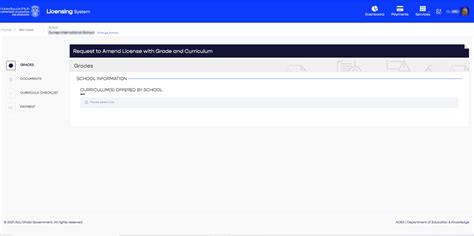 Amend License Add Grades Licensing System User Guide