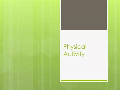 PPT Physical Activity PowerPoint Presentation Free Download ID 6550151