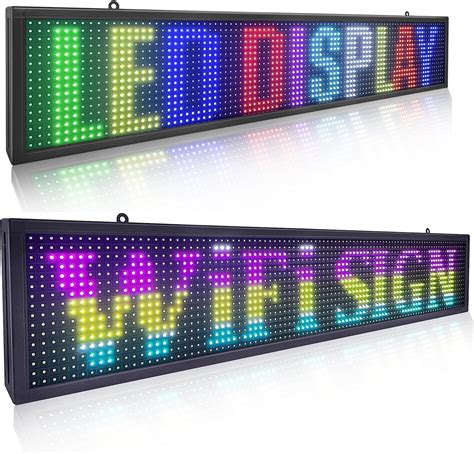 Buy P LED Scrolling Sign X RGB Full Color WiFi Programmable LED Sign Display Board