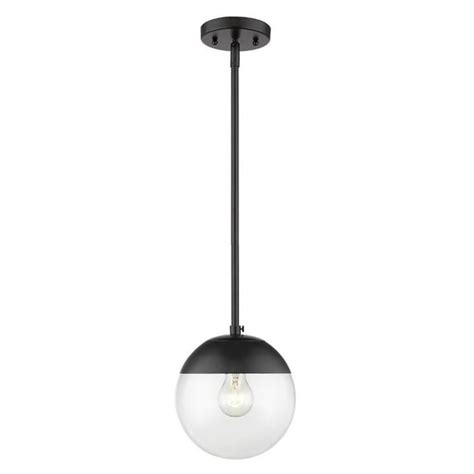 Save 18 • Golden Lighting Dixon 1 Light Mini Pendant In Matte Black
