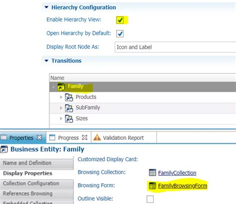 is it possible to use a hierarchy tree to filter the displayed