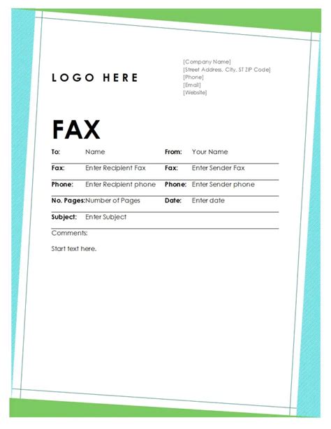 Sample Fax Cover Sheet Template With Examples