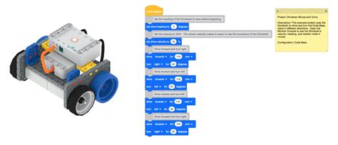 VEX GO Code Base Lab Código e Unidade Reproduzir