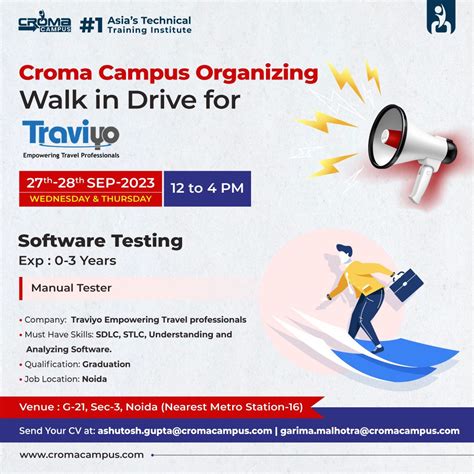 Croma Campus Pvt Ltd On Linkedin Softwaretestingjob Job Newjob