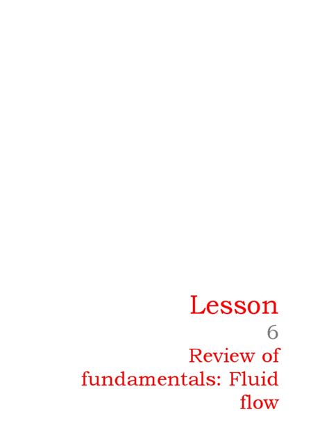 6 Review Of Fundamentals Fluid Flow Pdf Fluid Dynamics Reynolds Number