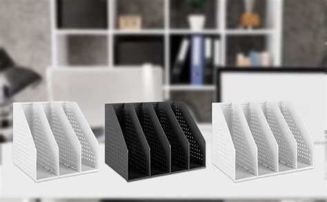 Elezeal Foldable Magazine File Holder Durable File Desktop Document Cabinet Organiser Book