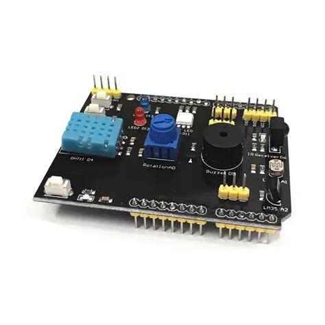 Dht11 Lm35 Temperature Humidity Sensor Multifunction Expansion Board Adapter For Arduino Uno R3