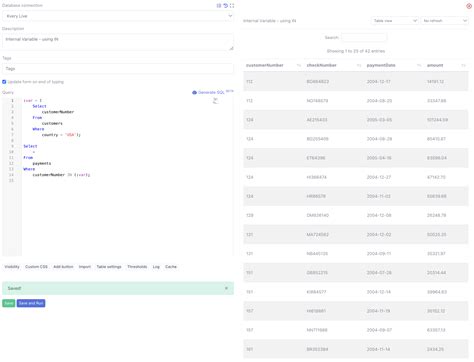 Example 1 Storing Data In Internal Variable
