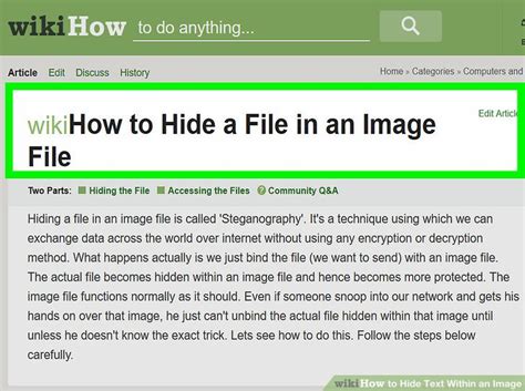 How To Hide Text Within An Image 11 Steps With Pictures