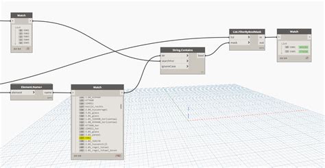 Filter Out Elements With String Contains Revit Dynamo