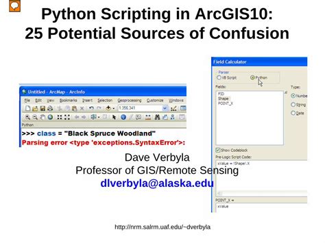 Pdf Python Scripting In Arcgis10 25 Potential Sources Of Confusion
