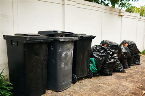 쓰레기통과 봉투 세이브 더 월드와 환경 문제 폐기물 관리스톡 사진 가득 찬에 대한 스톡 사진 및 기타 이미지 Istock