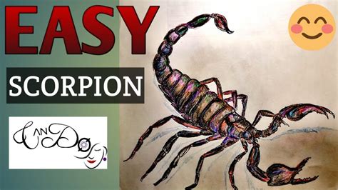 How To Draw A Scorpion Step By Step For Beginners Easy Scorpion Drawing Tutorial Easy