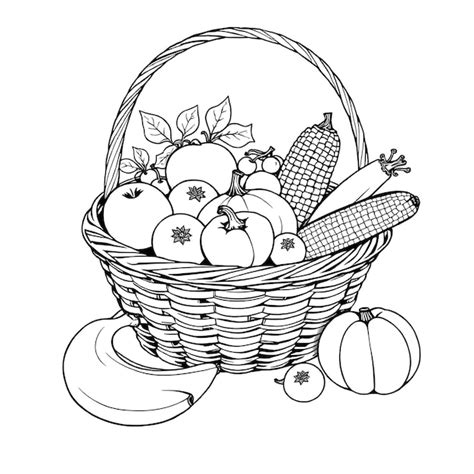 Фрукты в корзине рисунок Векторная иллюстрация Премиум Ai сгенерированный вектор