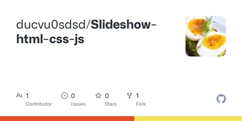 GitHub Ducvu0sdsd Slideshow Html Css Js
