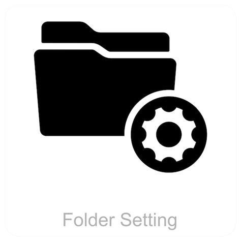 Premium Vector Folder Setting