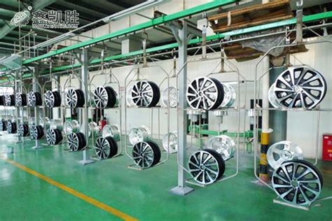 汽车轮毂静电喷涂设备车轮喷塑流水线设备