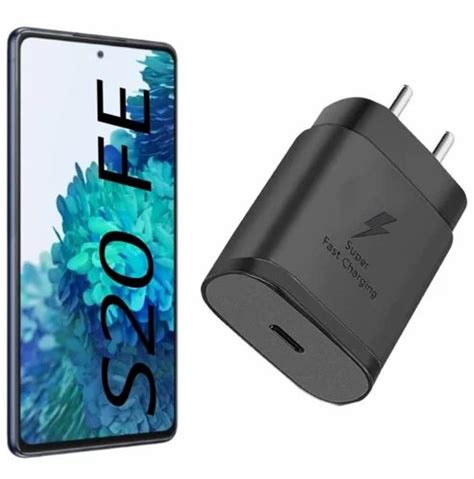 W Fast Charger Type C Compatible With Samsung Galaxy Adapter Cable Black At Piece