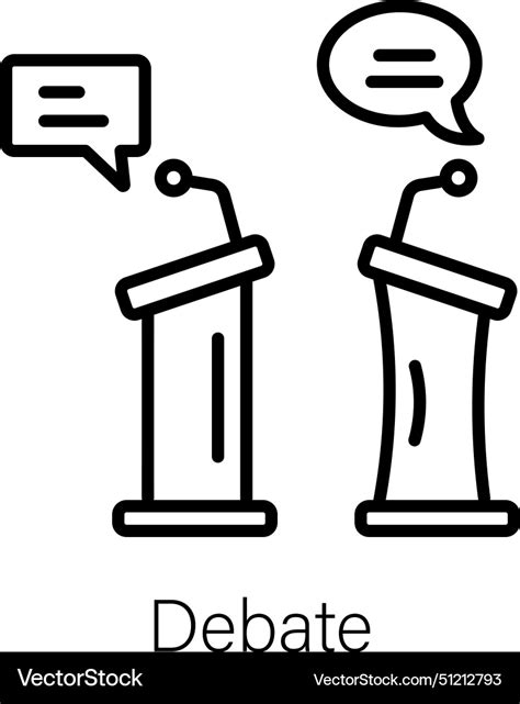 Debate Royalty Free Vector Image Vectorstock