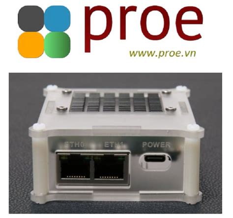 Acrylic Case With Heatsink For Raspberry Pi Cm4 Iot Router Carrier Board Mini Điện Tử Proe