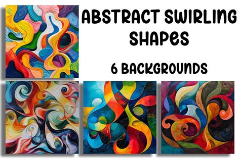Abstract Swirling Shapes Backgrounds Graphic By Unlimited Art · Creative Fabrica