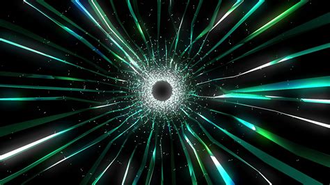 Animated Particle Tunnelechnological And Connection Motion Backgroundabstract Tunnel