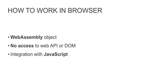 Webassembly Overview Kievjs Meetup Ppt