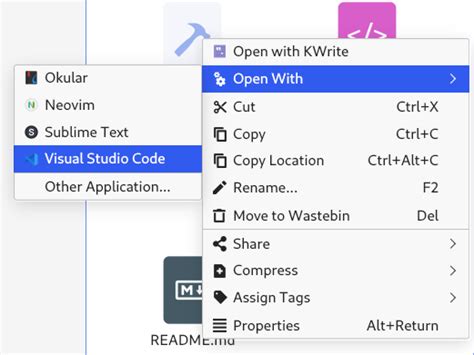 Linux How To Add Open With Vscode To Context Menu In Manjaro