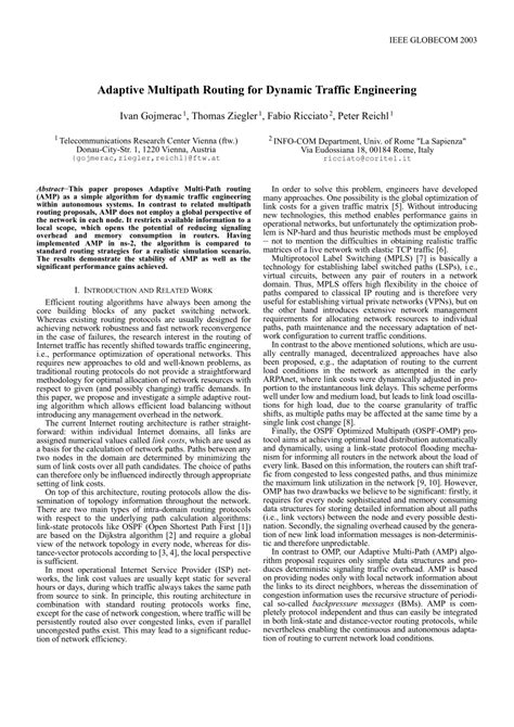 Pdf Adaptive Multipath Routing For Dynamic Traffic Engineering