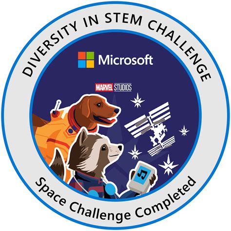 azure space diversity in stem challenge completion badge credly