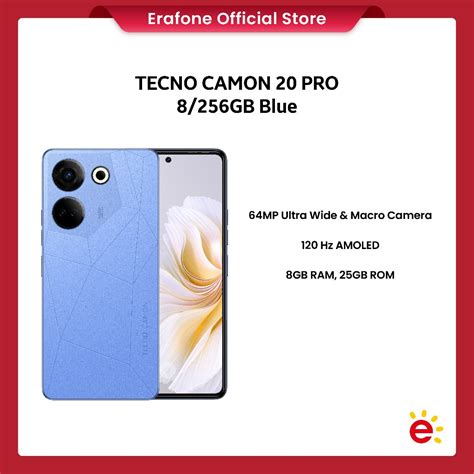 Jual Tecno Camon 20 Pro 8 256GB Serenity Blue Shopee Indonesia