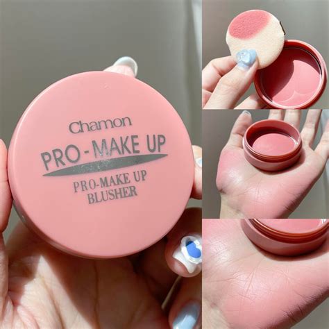 ราคาต่อตลับ ปัดแก้มชามอน Chamon Pro Make Up บลัชออนปัดแก้มเนื้อแมท โทน
