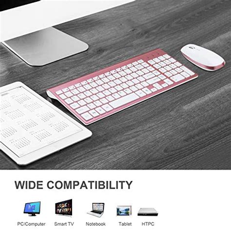 Kang Rui Wireless Keyboard And Mouse Combo Full Size 24g Usb Keyboard Ergonomic Cordless