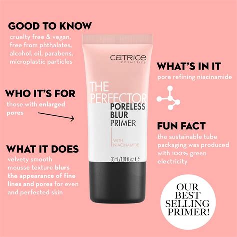 Catrice The Perfector Poreless Blur Primer Pore And Fine Line Refining Make Up Base With