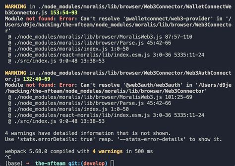 Getting Weird Web Errors In React BEGINNERS HELP Moralis Academy Forum