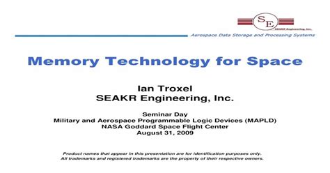 Pdf Memory Technology For Space Nasa · Memory Technology For Space Ian Troxel Xilinx Pdf Memory Technology For Space Nasa · Memory Technology For Space Ian Troxel Xilinx