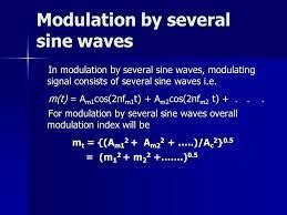 Modulation By Several Sine Waves