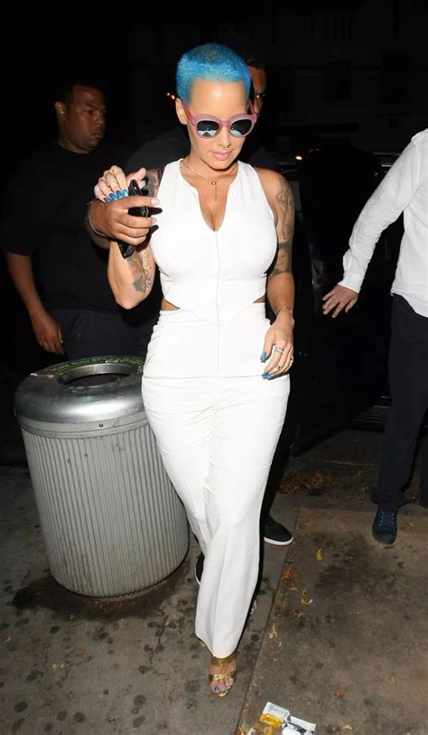 Amber Rose Blue Hair Mirror Online