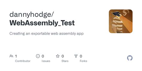 Github Dannyhodgewebassemblytest Creating An Exportable Web Assembly App