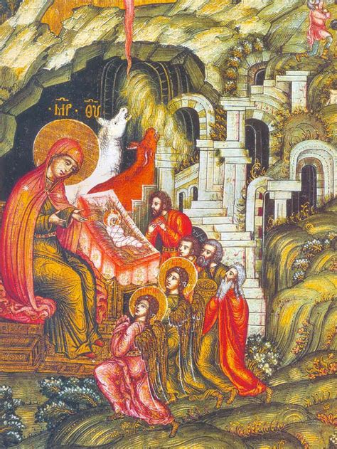 26200 Икона РОЖДЕСТВА ХРИСТОВА как образ взаимной любви человека и Бога Рождество христово