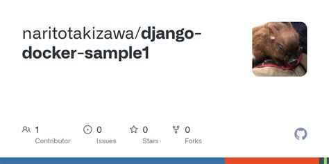 Github Naritotakizawadjango Docker Sample1