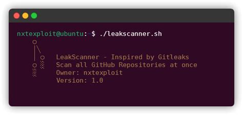 Github Nxtexploit Leakscanner Leakscanner Inspired By Gitleaks
