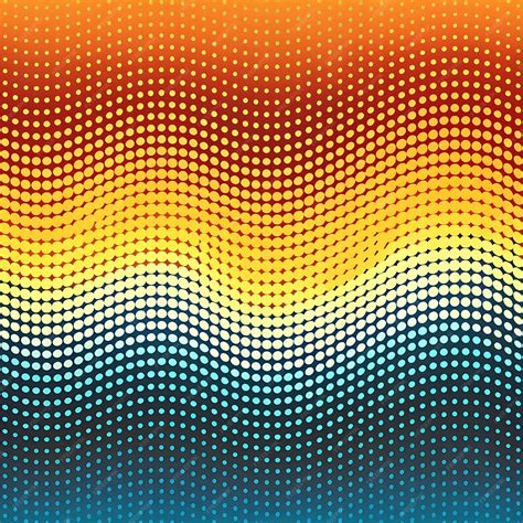 Wave Style Halftone Design Background With Vector Illustration Premium Ai Generated Image
