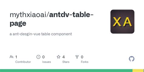Github Mythxiaoai Antdv Table Page A Ant Desgin Vue Table Component
