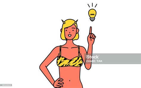 일본의 전통 이벤트 2월의 세츠분 호랑이 무늬 바지를 입은 붉은 오우거 여성이 아이디어를 떠올립니다 2월에 대한 스톡 벡터 아트