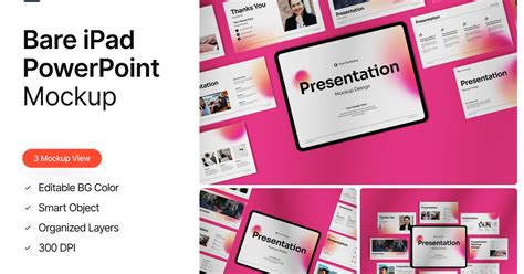 Bare Ipad Powerpoint Mockup Scene Generators Ft Device And Screen Envato