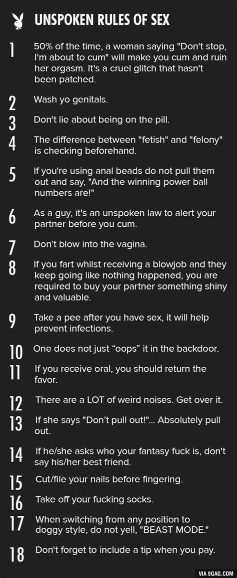 Playbabe S Unspoken Rules Of Sex GAG