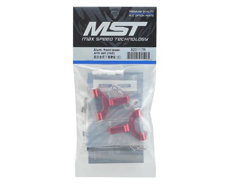 MST Aluminum Front Lower Arm Set Red MXS R AMain Hobbies