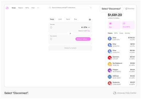 How To Disconnect A Wallet From Uniswap Uniswap Labs